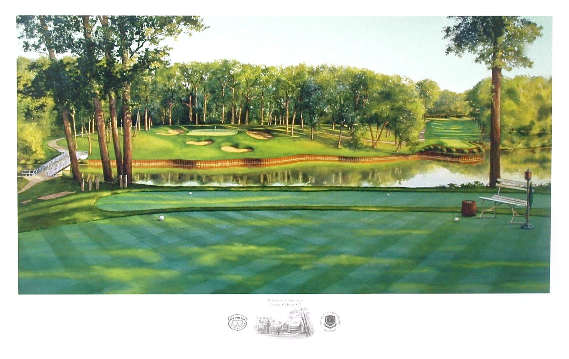 Medinah Country Club Golf Art By Steve Lotus