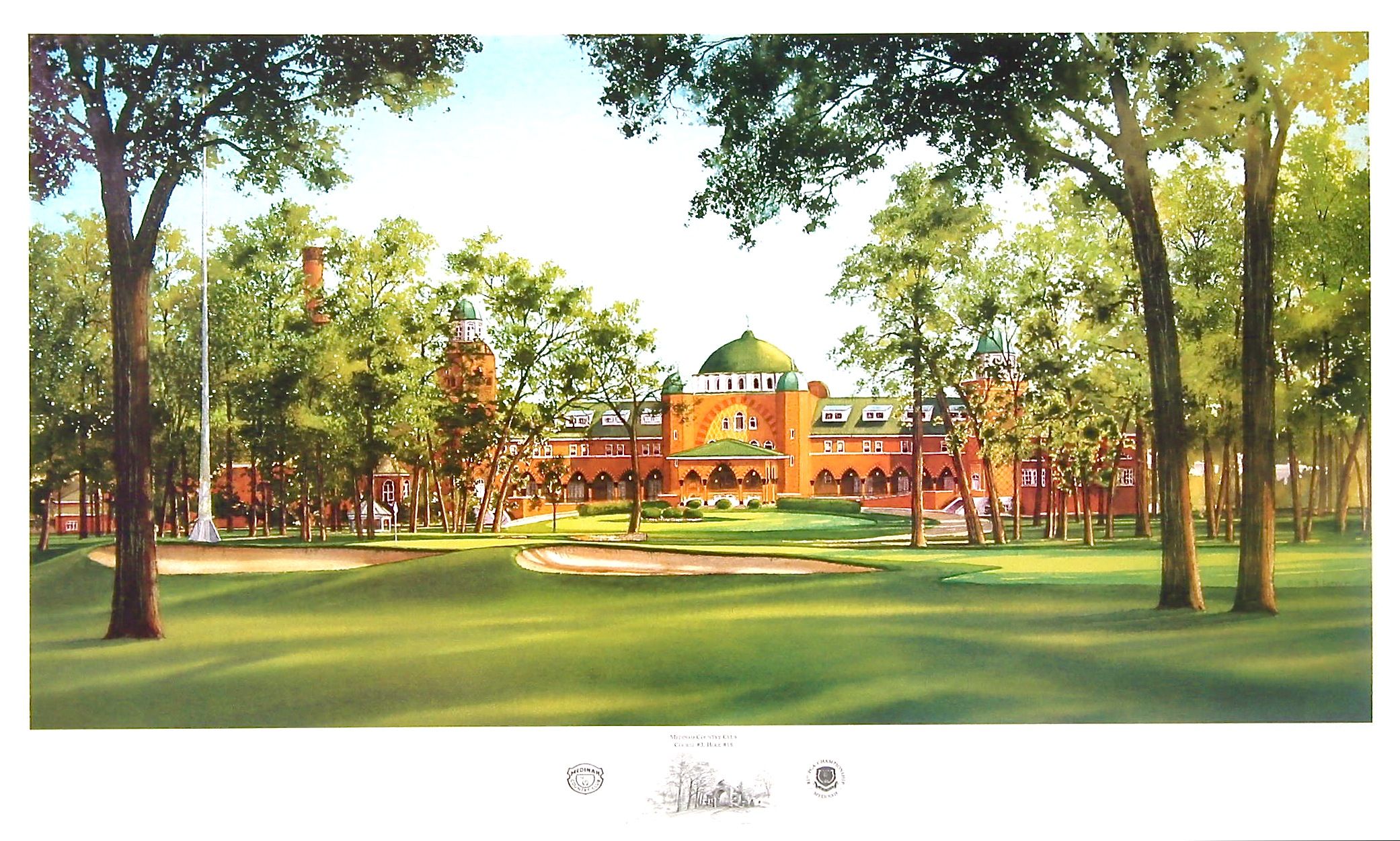 Medinah Country Club Golf Art By Steve Lotus